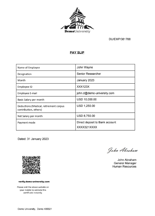 Securing HR Documents with Secure QR Codes: Real-World Use Cases